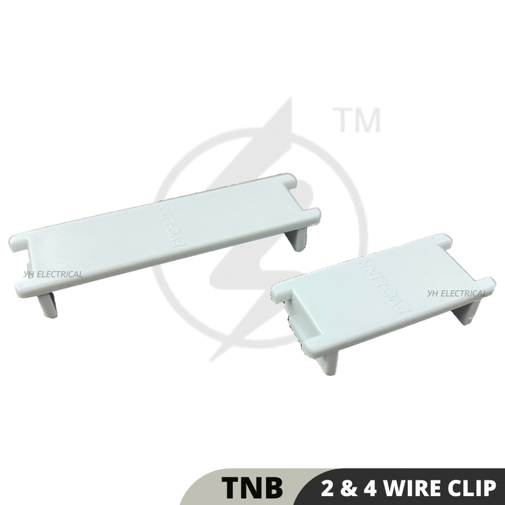 ( 11/4" | 2" ) ELECTRICAL TNB CASING CLIP/ 2 & 4 Wire TNB CLIP -10pcs ...