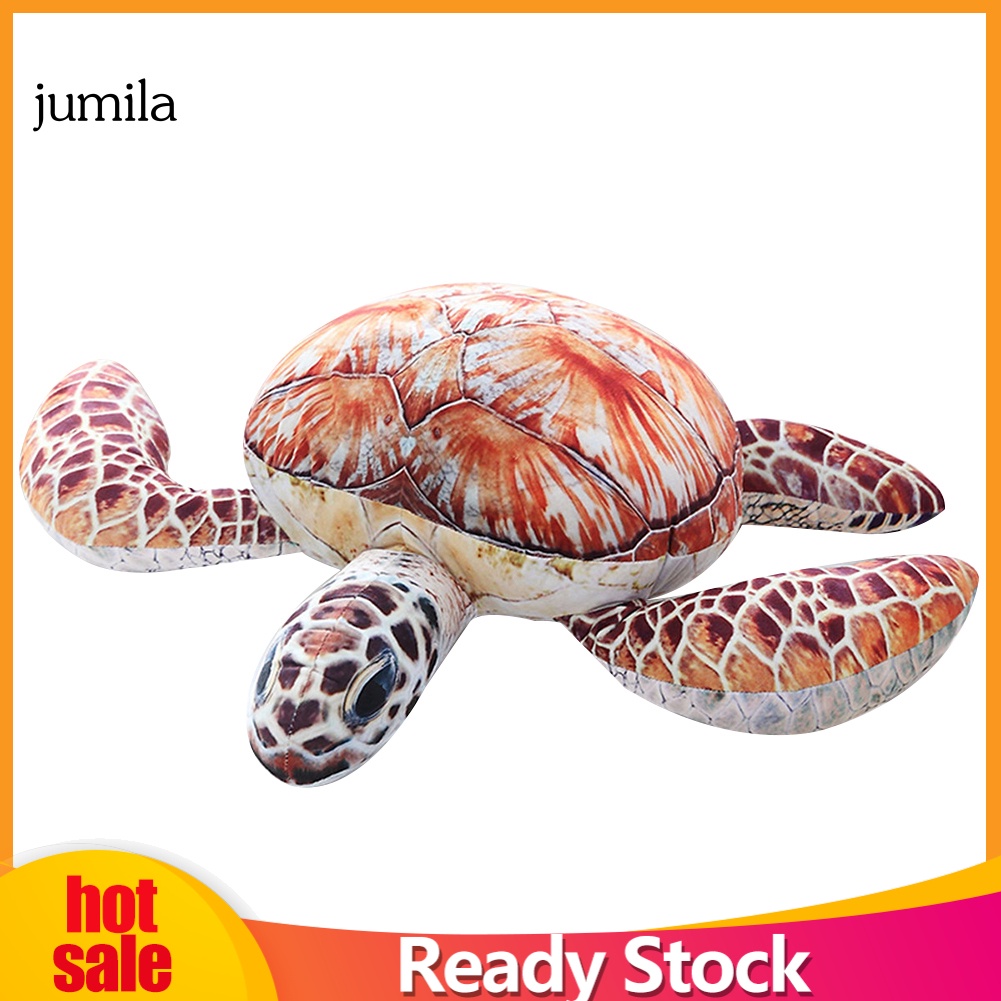 Realistic Ocean Sea Turtle Tortoise Plush Soft Stuffed Animal Doll Kids ...