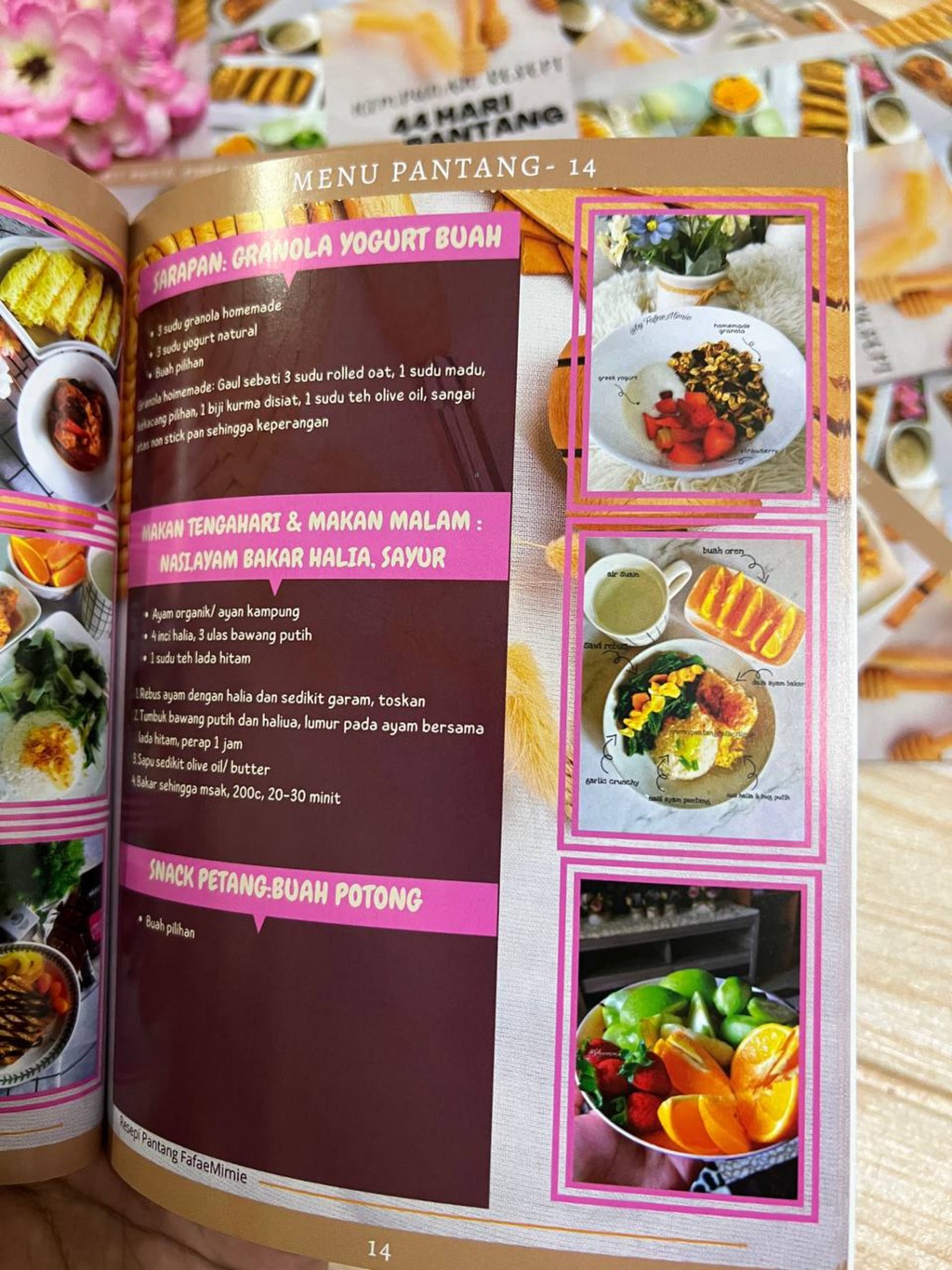 Buku Resepi 44 Hari Berpantang Menu Sihat dan Mudah by Fafae Mimie ...