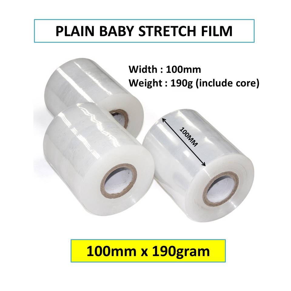 1 Carton 60 roll BABY STRETCH FILM PLAIN / BLACK BABY ROLL MINI STRETCH ...