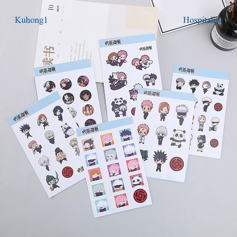 Hospitality Jujutsu Kaisen Chibi Cute Stickers Satoru Gojo Yuuji ...