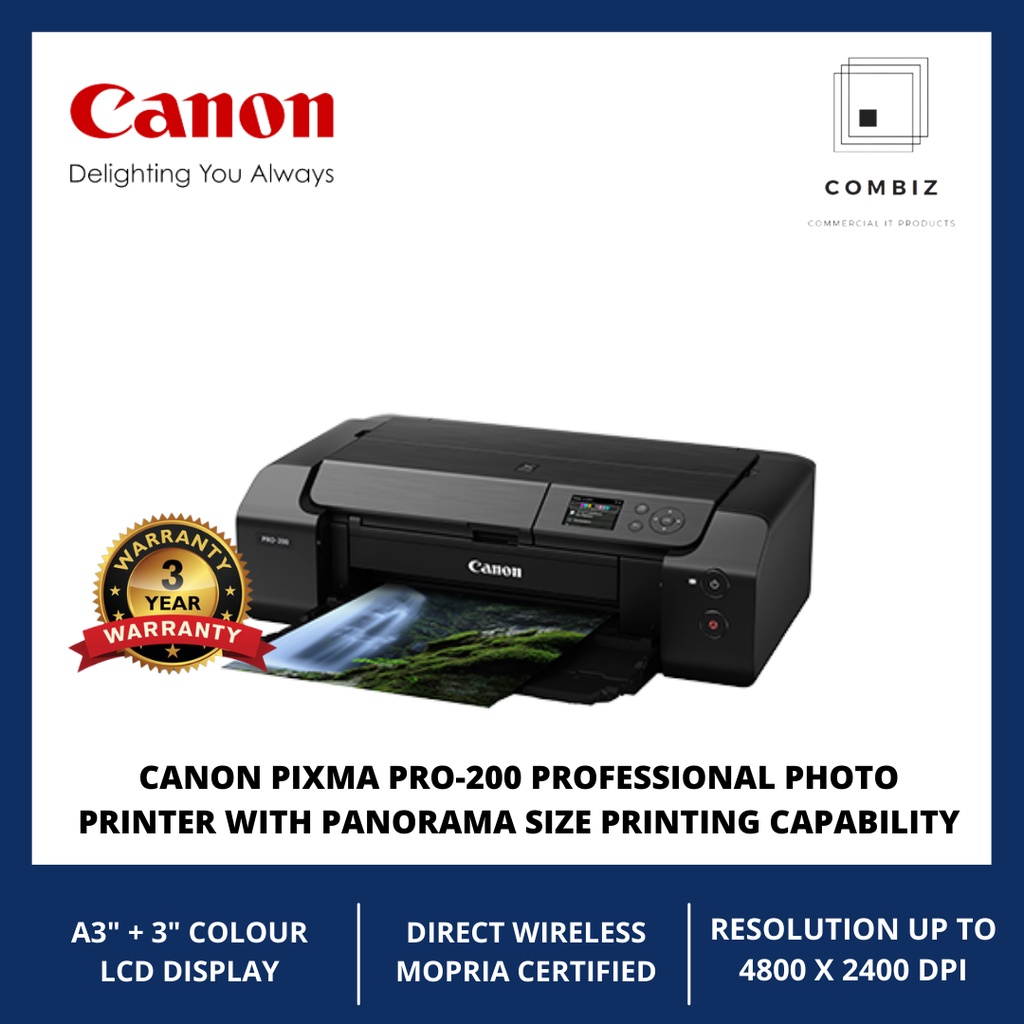 Canon PIXMA PRO-200 Professional Photo Printer with Panorama Size ...
