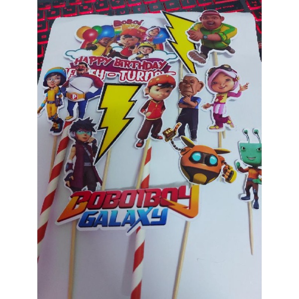 BOBOIBOY GALAXY CAKE TOPPER | Shopee Malaysia
