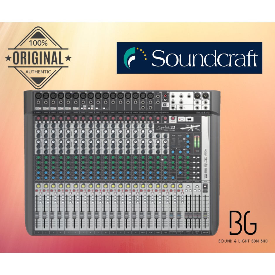 SOUNDCRAFT Signature22MTK Mix, record and produce your Signature sound ...