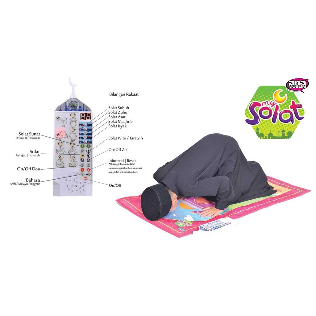 E PANEL SEJADAH BELAJAR SOLAT / SEMBAHYANG KANAK KANAK LELAKI PEREMPUAN ...