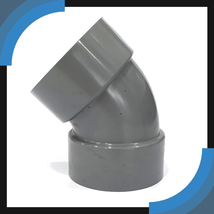 Equal Elbow 45° RM21 PVC Fitting 8" 200 mm Thin Series 1 Units Piping ...