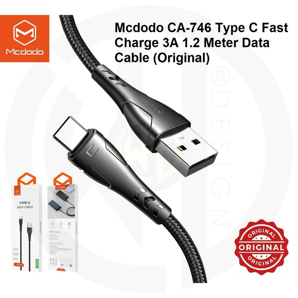 MCDODO CA-746 TYPE-C DATA CABLE | Shopee Malaysia