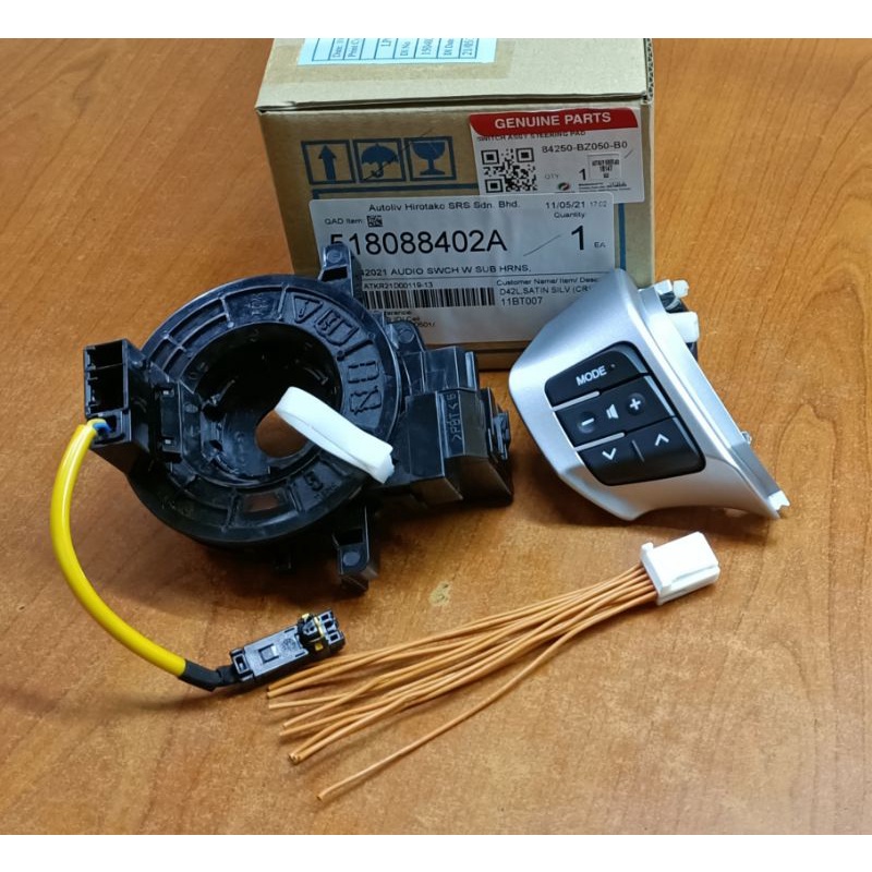 PERODUA BEZZA STEERING WHEEL REDIO SWITCH (84250-BZ050-B0)ORIGINAL ...