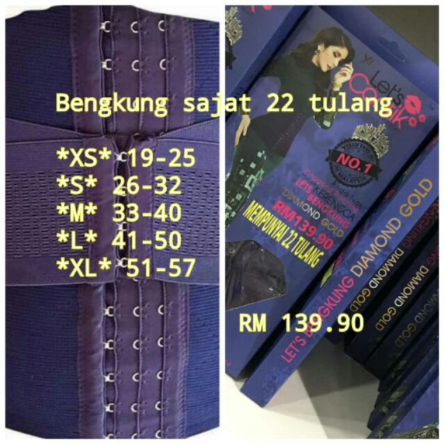 LET'S BENGKUNG DAIMOND GOLD SAJAT 22 TULANG 💯 ORIGINAL HQ | Shopee Malaysia