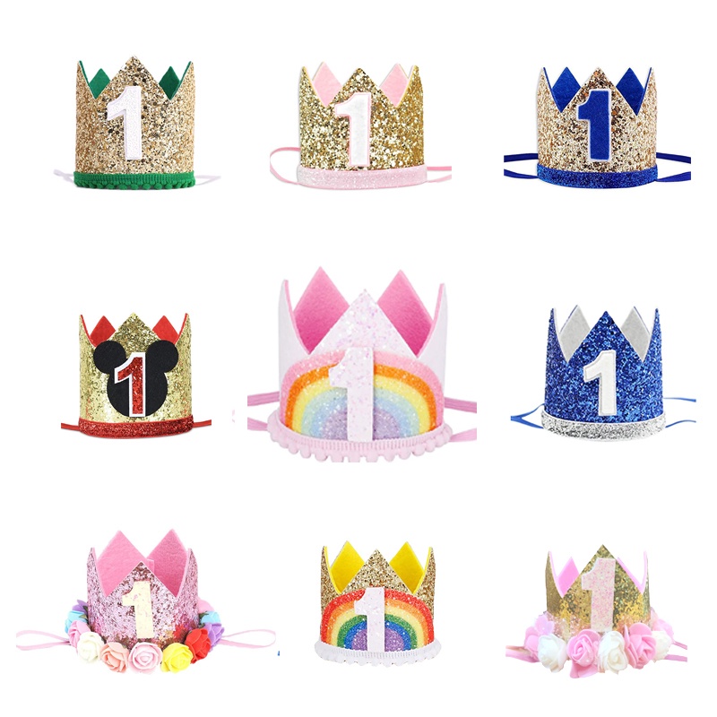 Baby Princess Crown Birthday Hat Socub first birthday party hat for ...