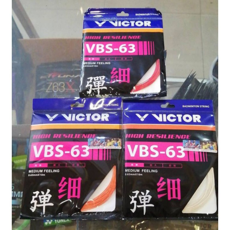 Victor VBS-63 Badminton Racket String/String. | Shopee Malaysia