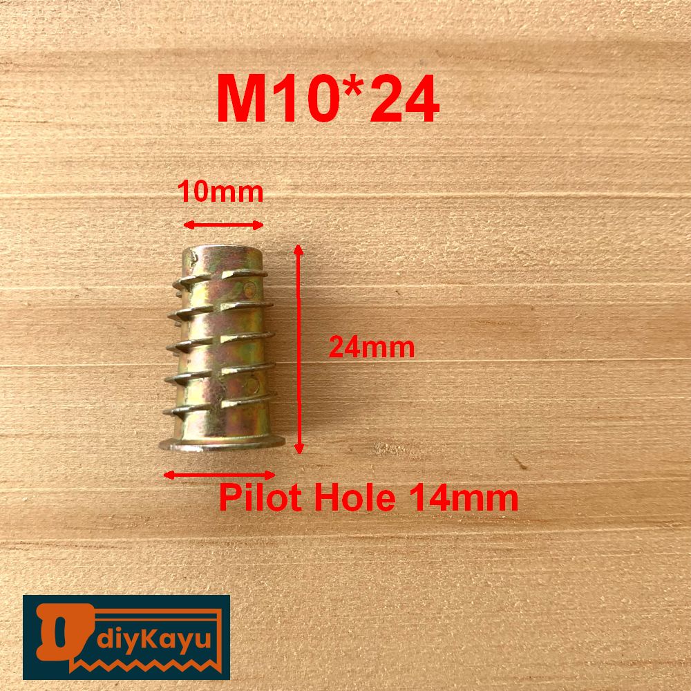 D-nut M4 M5 M6 M8 M10 Zinc Alloy Threaded Insert Nut Flange Type D ...
