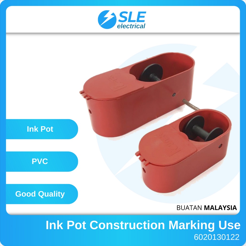 SLE Plastic Ink Pot Small Big for Construction Marking Use Big PVC Ink ...