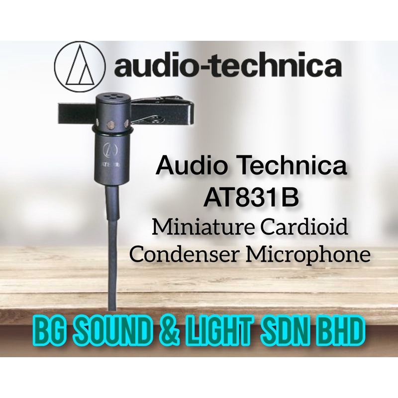 Audio Technica AT831b Miniature Cardioid Condenser Microphone | Shopee ...