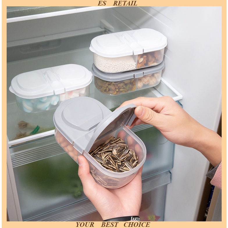 Double compartment food container Food storage container Dual ...