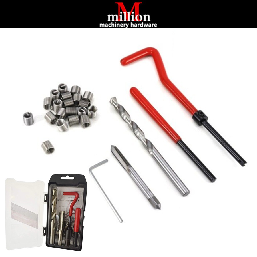 M6/M8/M10/M12 Thread Repair Insert Tool Kit for Restoring Damaged ...