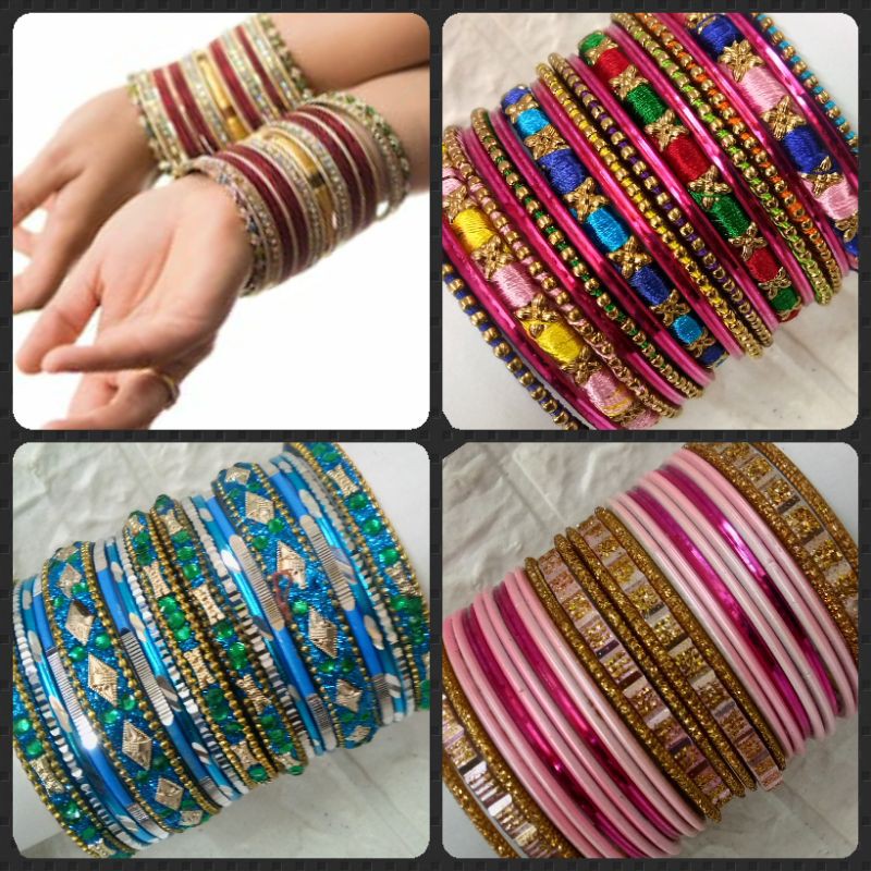 Bollywood Metal Bangles (Size 2-4) Age Group 12 to 15 | Shopee Malaysia