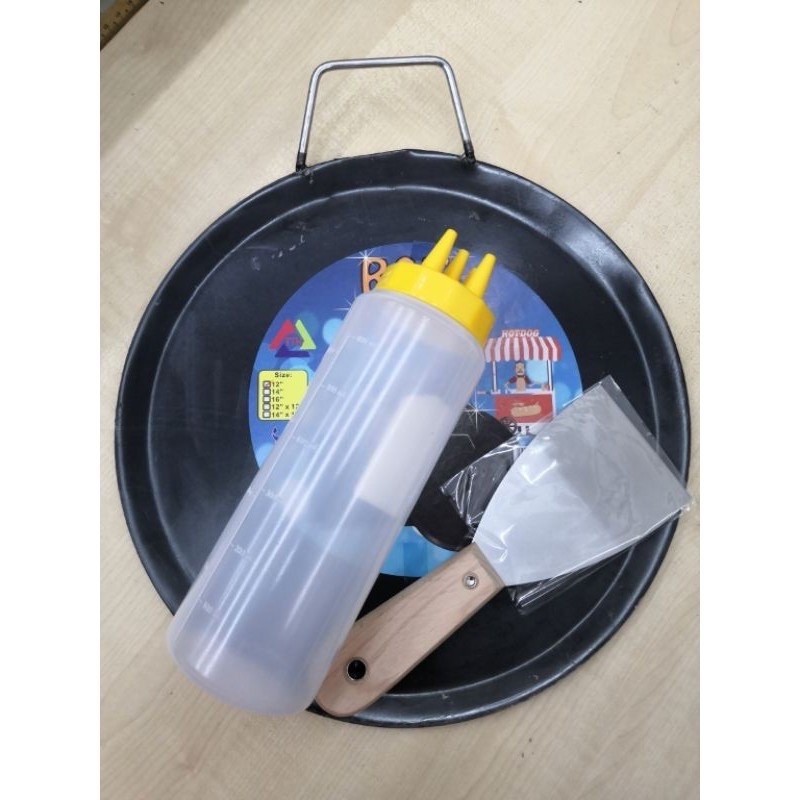 (fast delivery )Set Roti Jala - Kuali Leper + Scraper + Botol Acuan ...