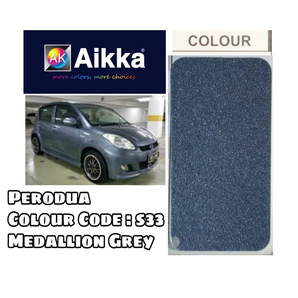 PERODUA MYVI S33 MEDALLION GREY 2K AUTOMOTIVE PAINT | Shopee Malaysia