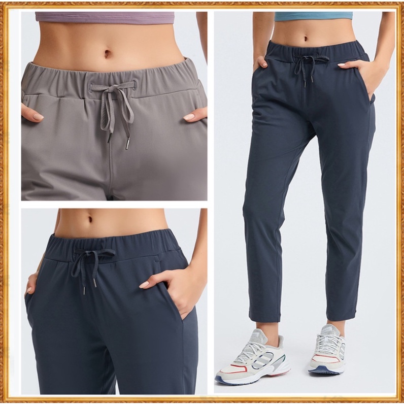 Lululemon On The Fly Pant 28 "Casual Sports Pants Drawstring Stretch ...