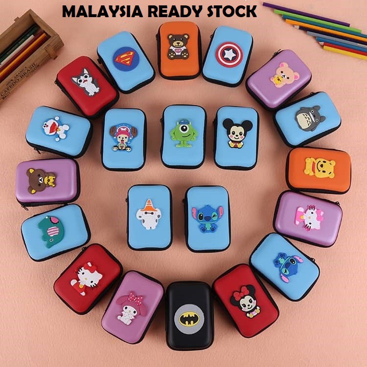 MALAYSIA STOCK!!! Cute hard case USB Cable storage Charger Box | Shopee ...