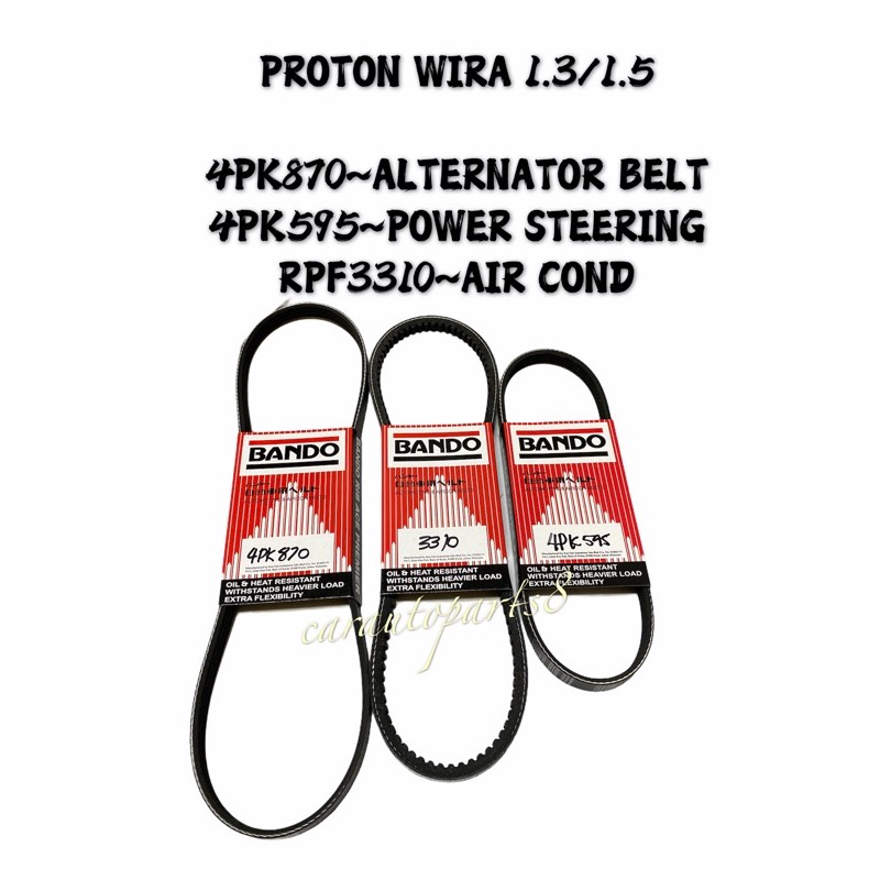 PROTON WIRA 1.3/1.5 BANDO💯ORIGINAL ALTERNATOR, POWER STEERING, A/COND ...