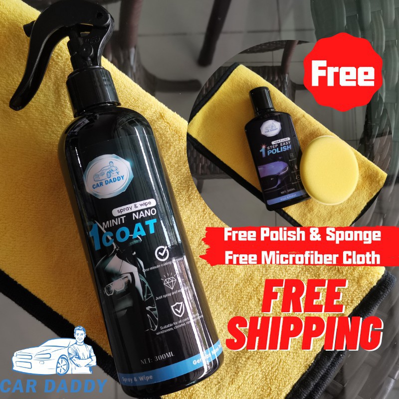 Car Daddy 1 Minit Nano Coat 【Buy 1 & Free 1 Step Polish】 | Shopee Malaysia
