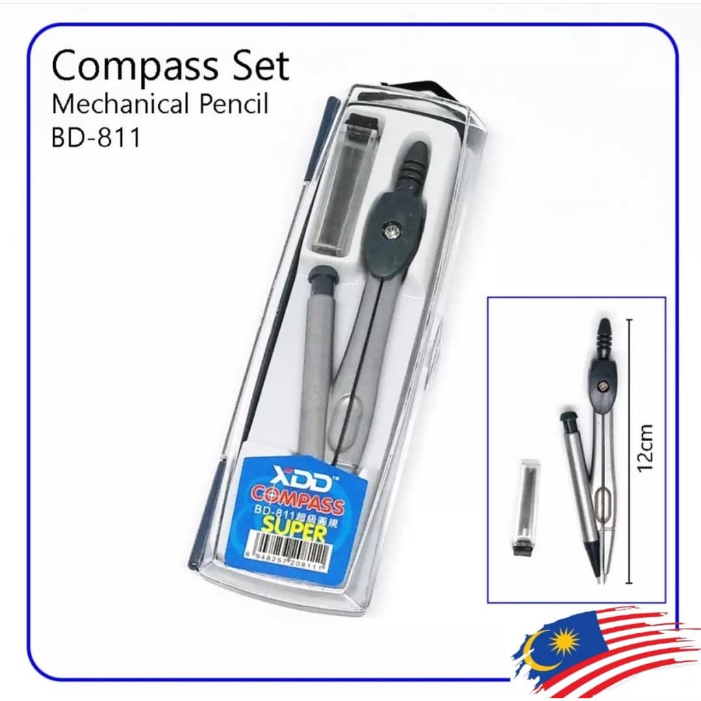 Drawing Mechanical Pencil Compass Set Student Compass / Kompas Belajar ...