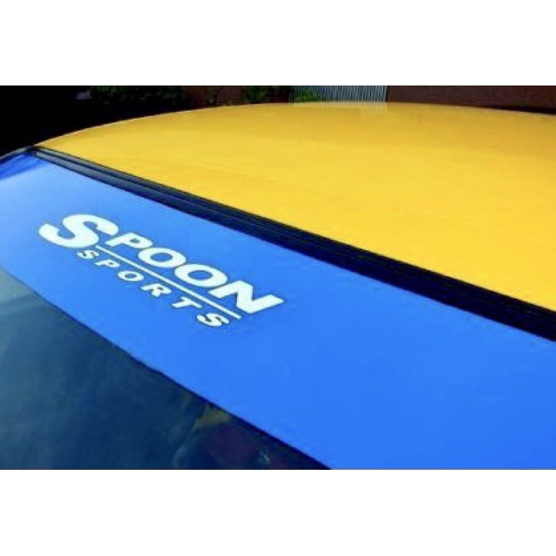 (Ready Stock)S51# Spoon Sports Sunshield Windscreen Sticker | Shopee ...
