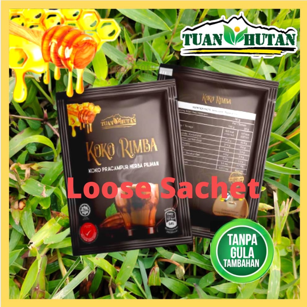 LOOSE SACHET KOKO RIMBA Tuan Hutan - Trial Sachet | Shopee Malaysia
