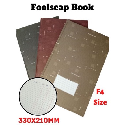 [1 pcs] F4 400pages Captain Hard Cover Foolscap Book 3 Column with ...