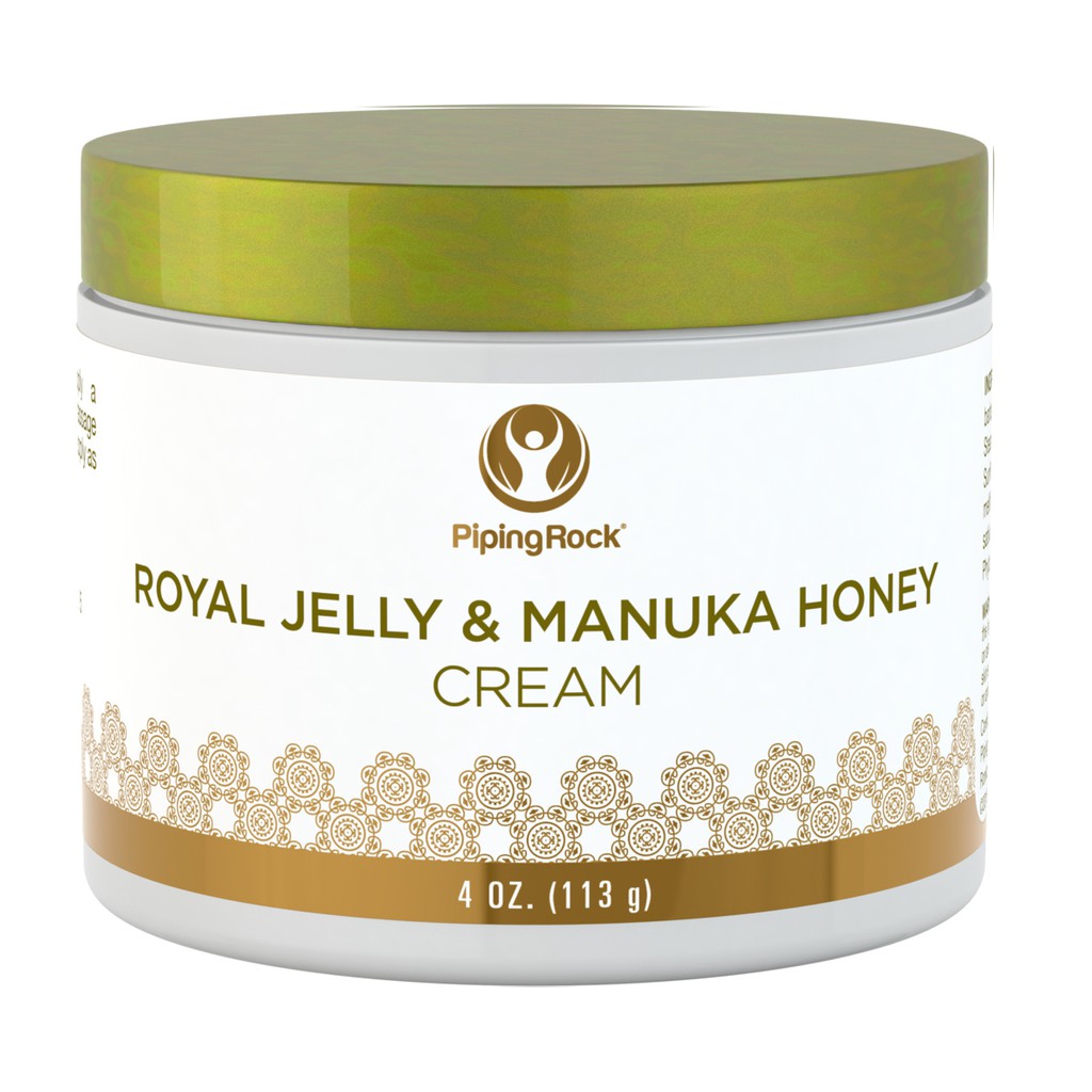 Manuka Honey Cream with Royal Jelly, 4 oz (113 g) Jar - (dry, sun ...