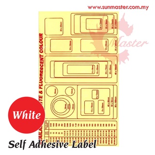 Self Adhesive White Labels Sticker | Squre Retangle | Penanda Buku | A5 ...