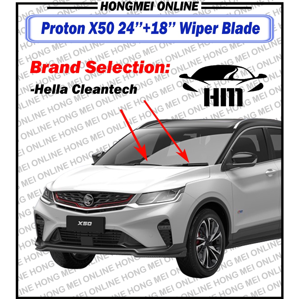 Proton X50 Wiper Blade 24''+18'' (1 pair) | Shopee Malaysia