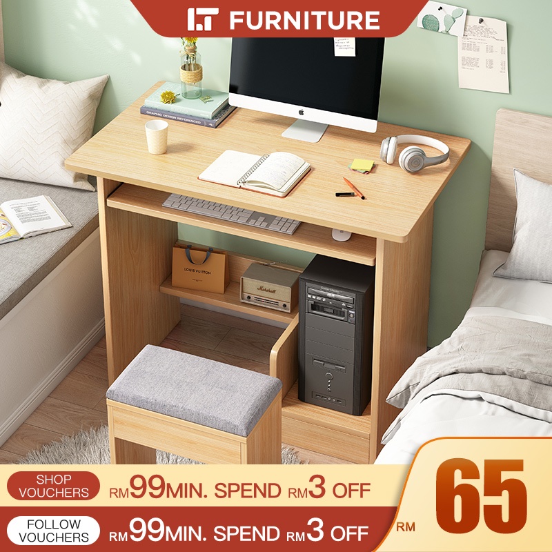 LITAI Student Study Table - Wooden (60cm/70cm) | Shopee Malaysia