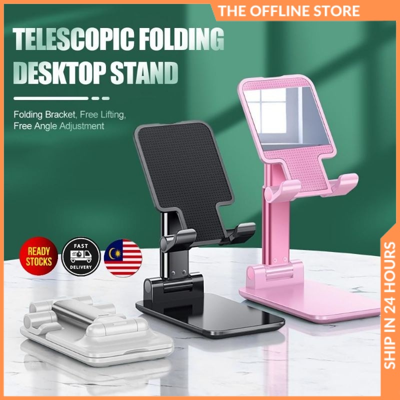 Folding Desktop Multi Angle Adjustable Foldable Portable Phone Stand ...