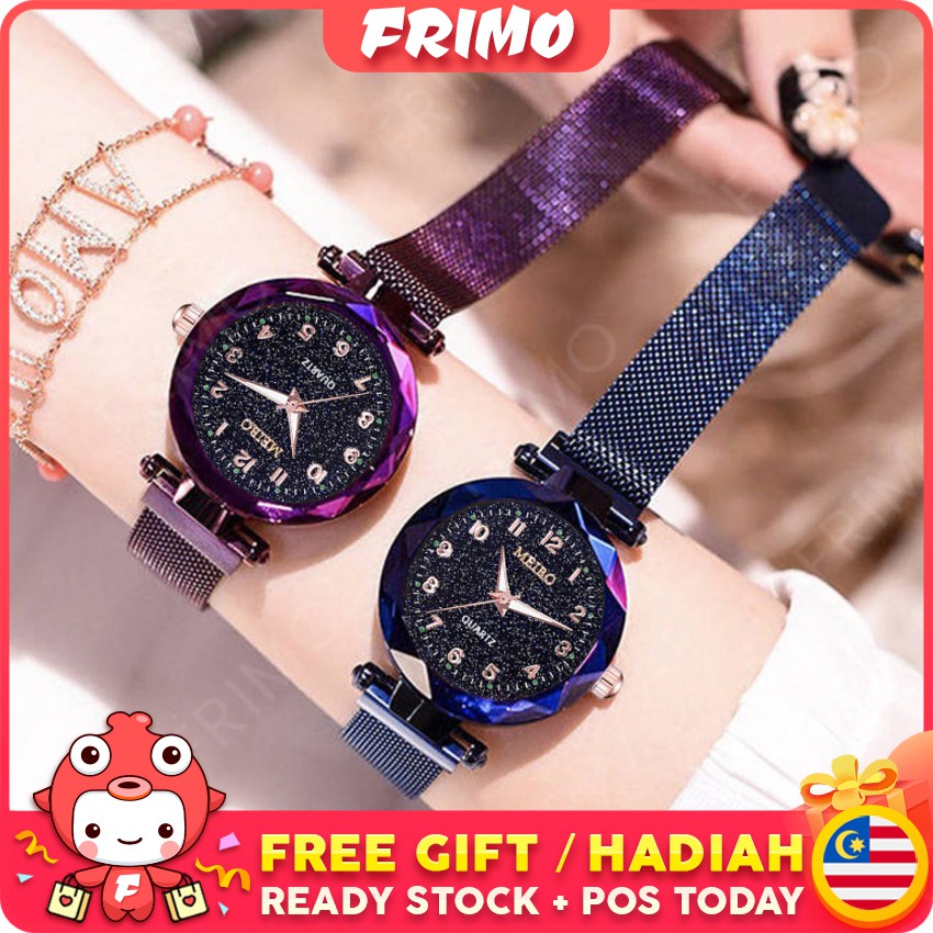 READY STOCK💝Frimo Visi Magnet Women's Watch Geneva Magnetic Jam Tangan ...