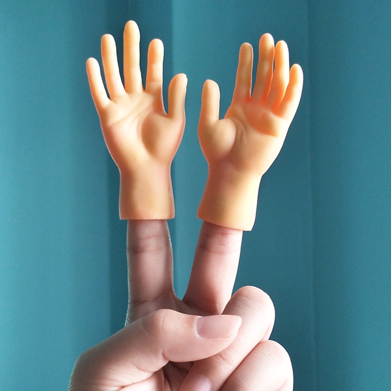 Simulation little hands funny mini hands foot finger sleeve silicone ...