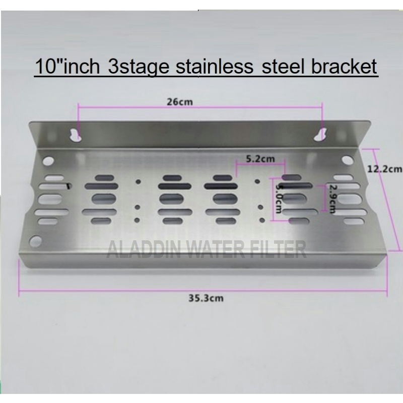3-Stage 10"inch & 20"inch Water Filter housing bracket / Hanging Board ...