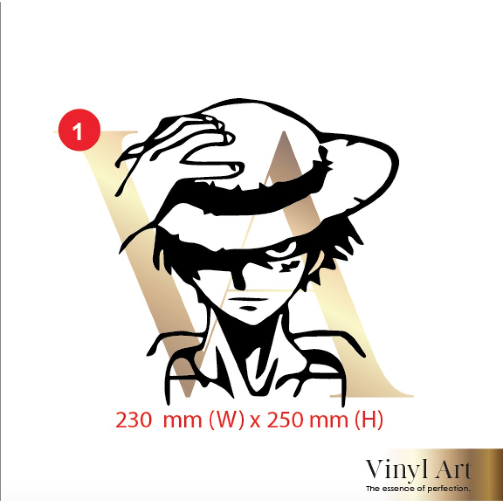 Vinyl_Art One Piece Monkey D Luffy, Car stickers, Car decal, Perodua ...