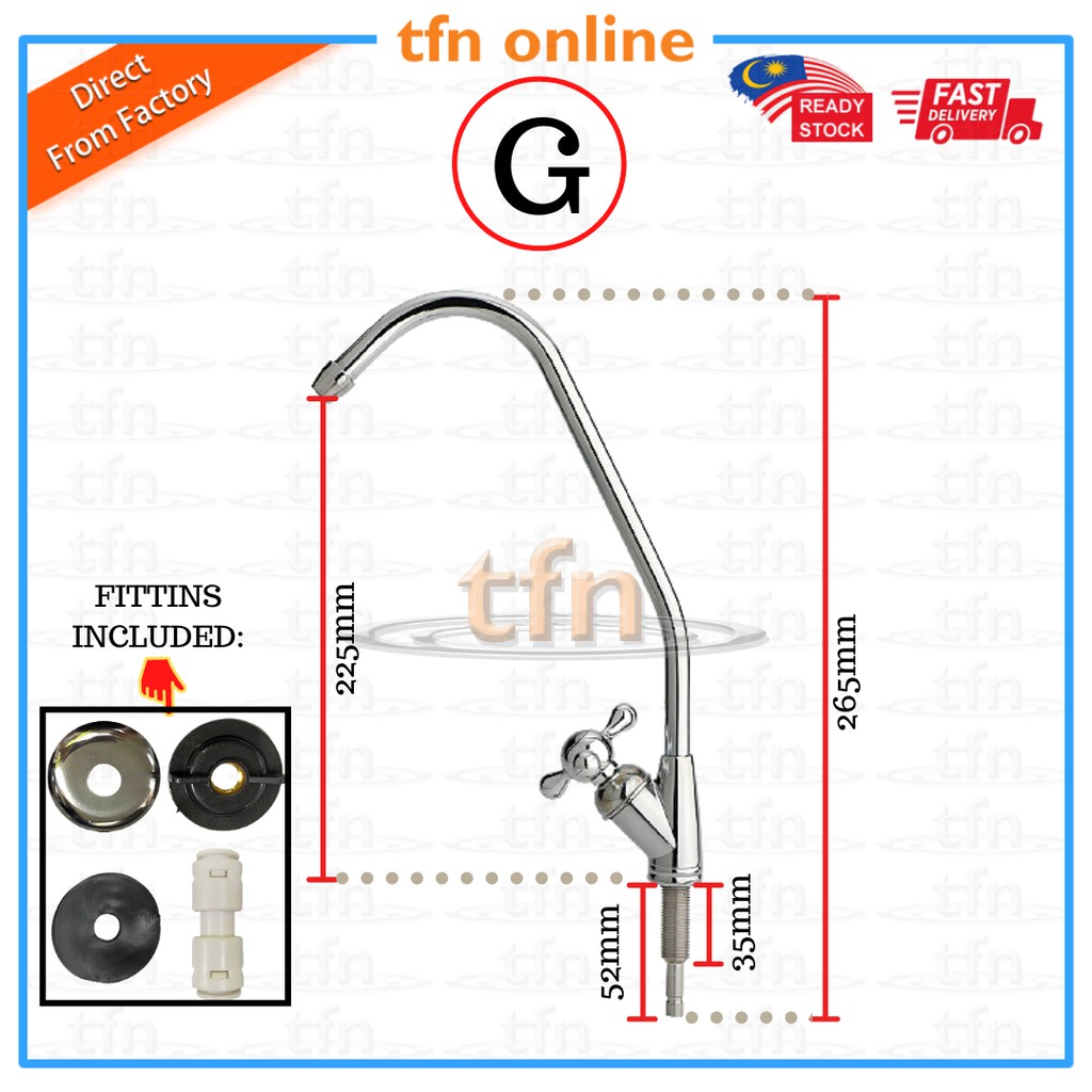 TFN Stainless Steel SUS304 Chrome Kitchen Water Filter Faucet, Water ...