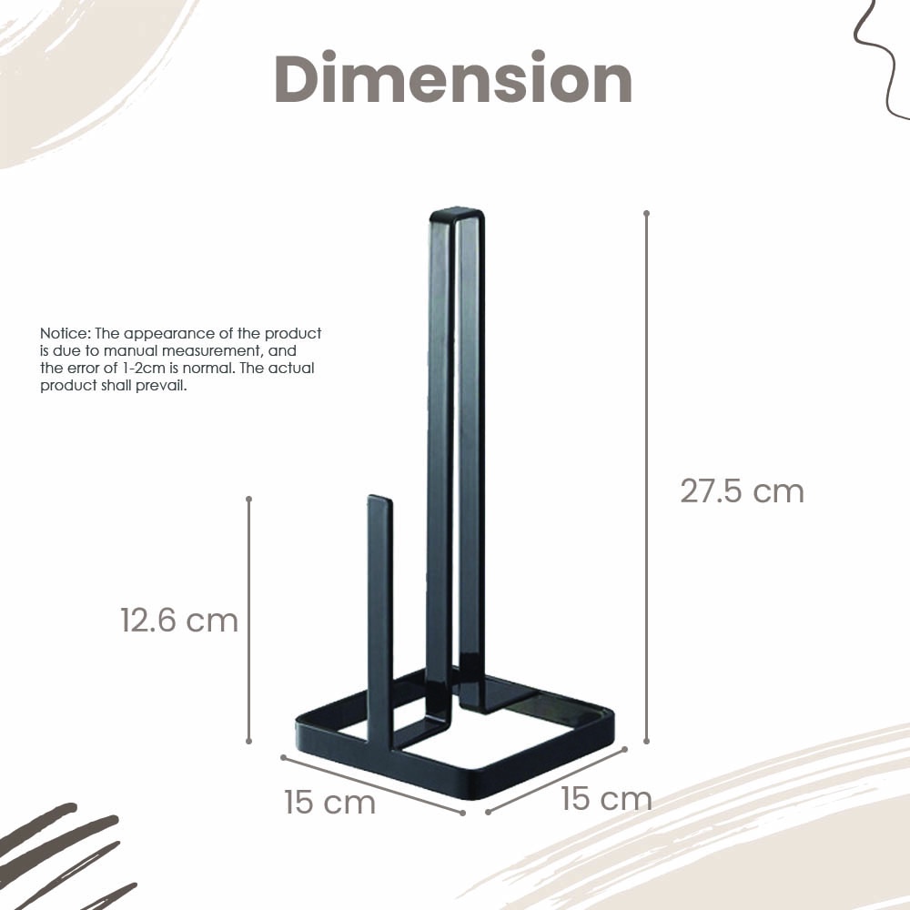 Innohut Square Kitchen Tissue Holder Countertop Paper Towel Stand ...