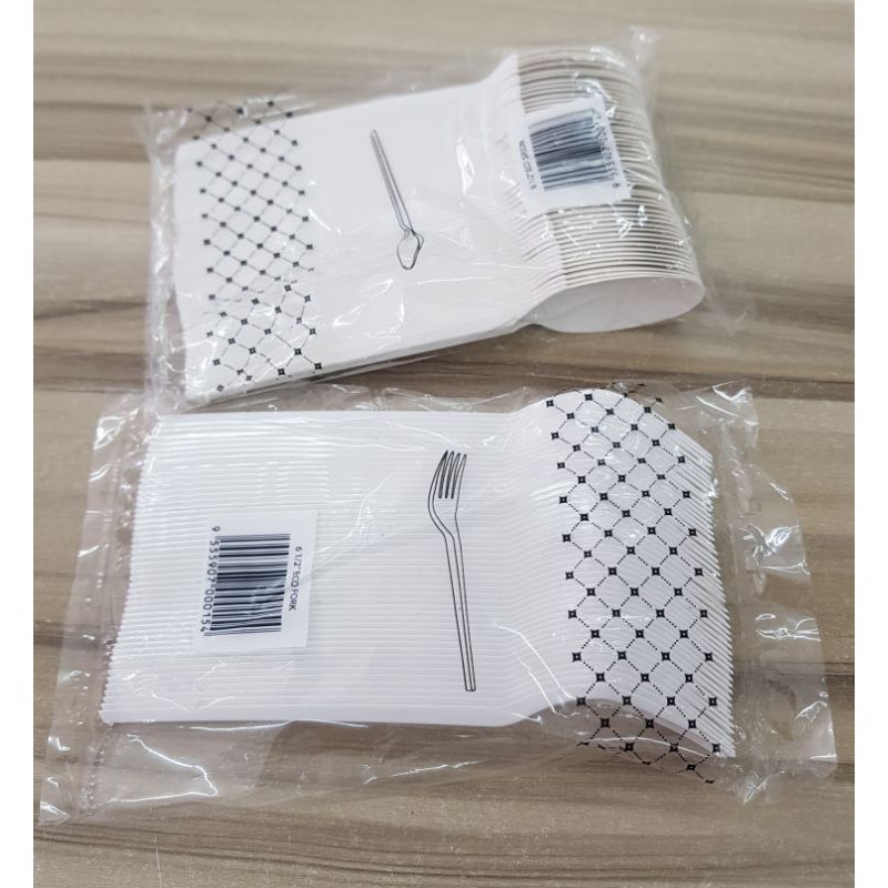 Plastic Spoon, plastic fork 6 1/2 inci (50pcs+-) | Shopee Malaysia