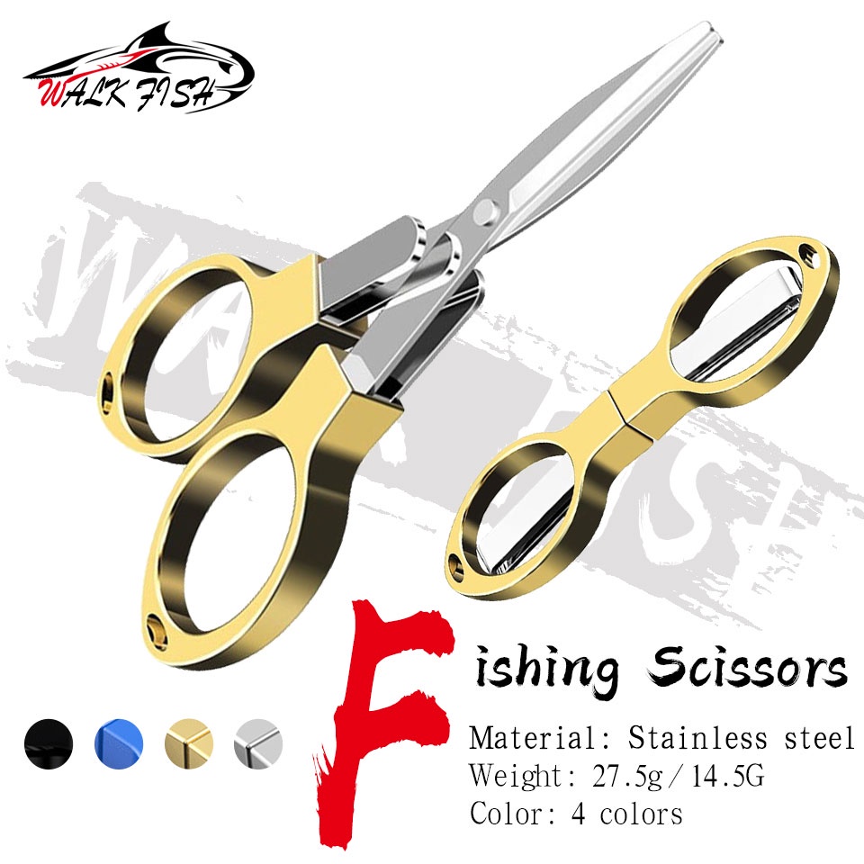 New Fishing Line Cutter Scissors Stainless steel Clipper Nipper Folding ...