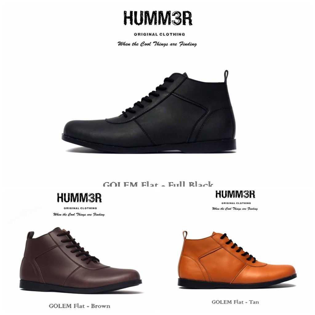 Hummer Golem Flat Sole Thin Sole Trendy Shoes Bikers Work Shoes Office ...