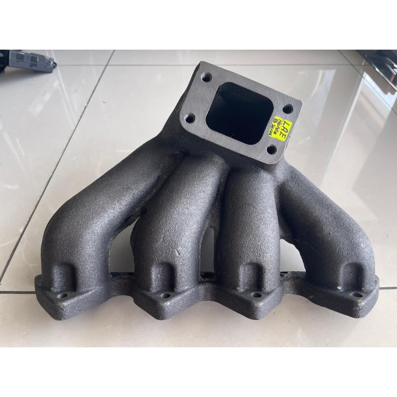 Honda civic vtech b16 b18 top mount turbo manifold exhaust header cast ...