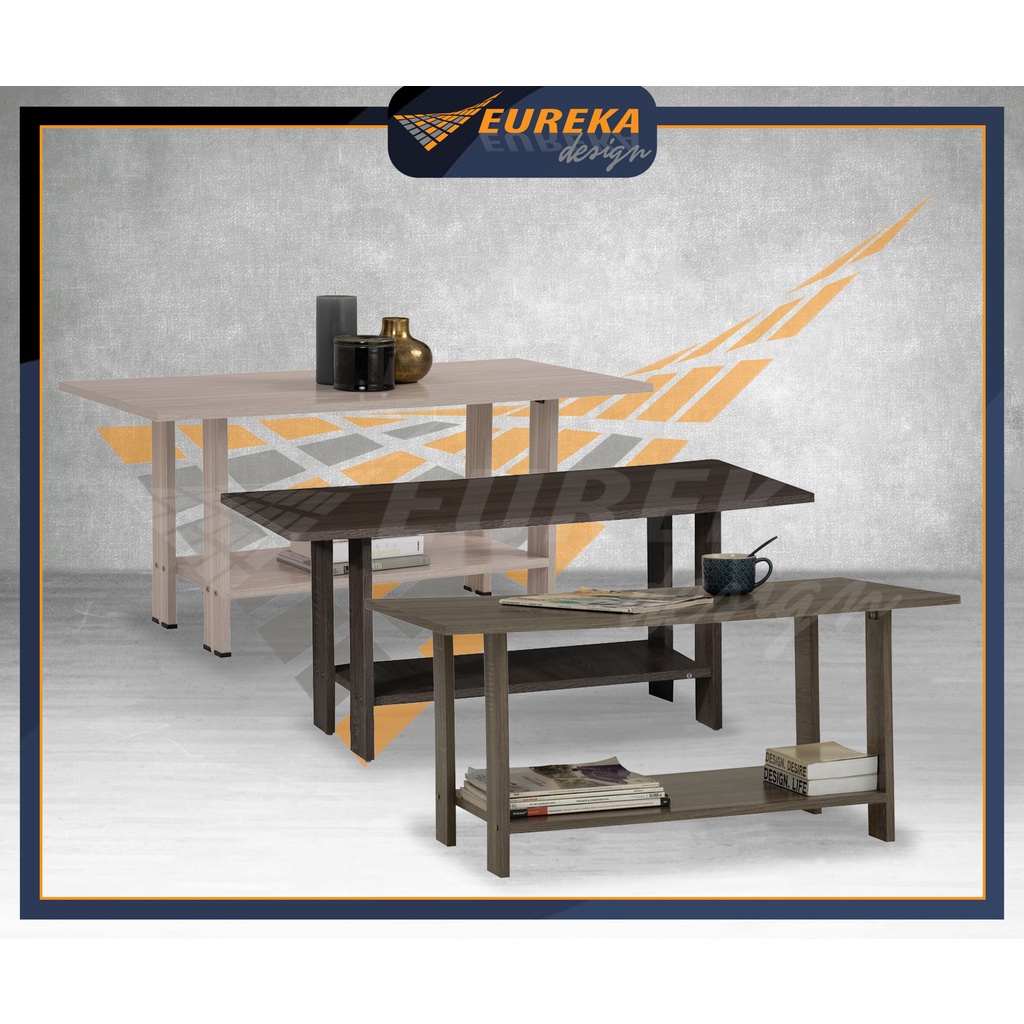 EUREKA 3ft Rectangle Coffee Table Hall Modern Wood / Meja Kopi HOLT ...
