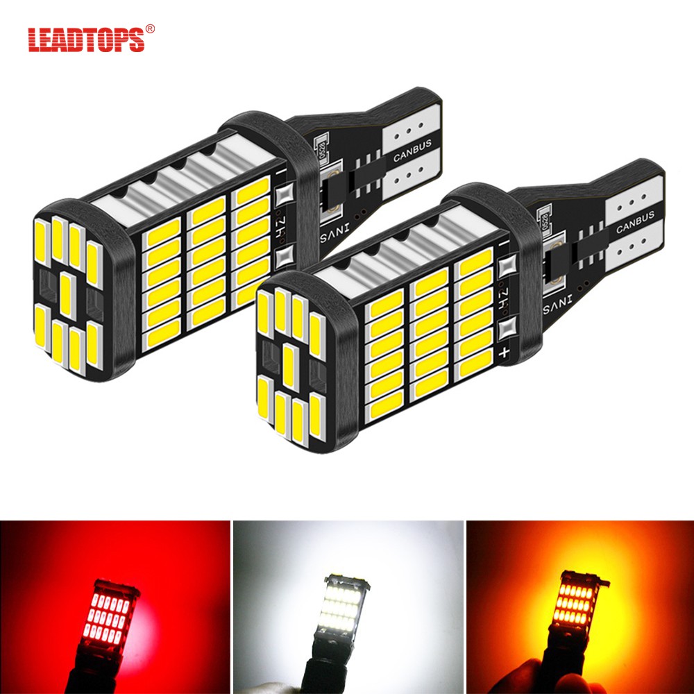 LEADTOPS Car Signal Light LED Bulb 4014 LED Lights Canbus Yellow White ...