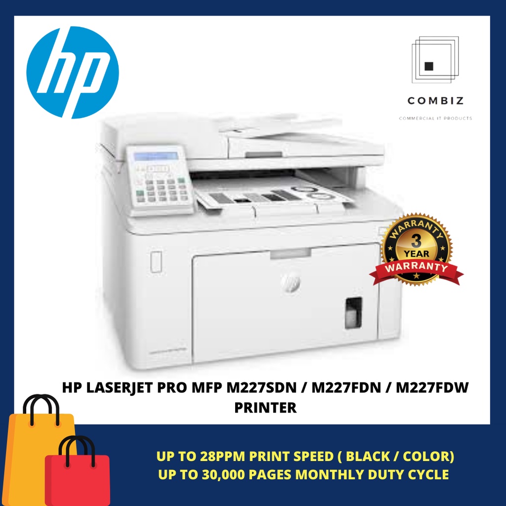 HP LASERJET PRO MFP M227SDN / M227FDN / M227FDW PRINTER | Shopee Malaysia