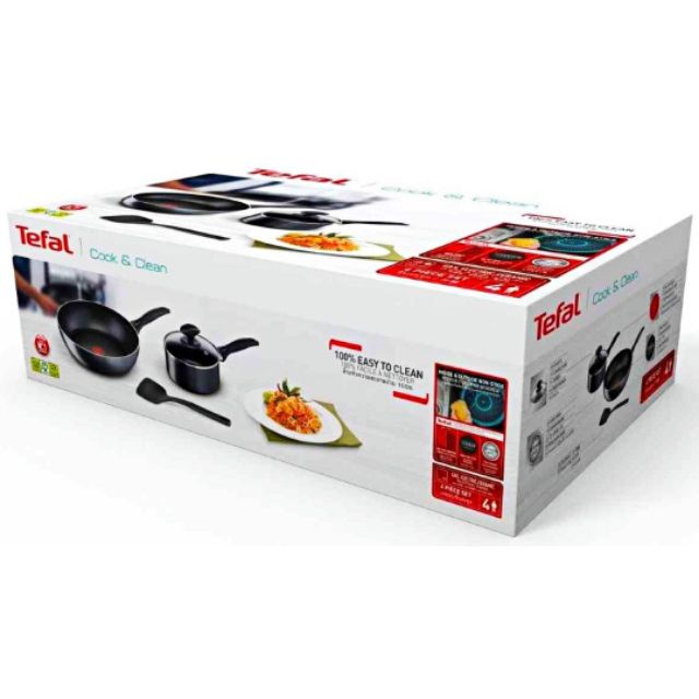 tefal cook & clean 4 piece set | Shopee Malaysia